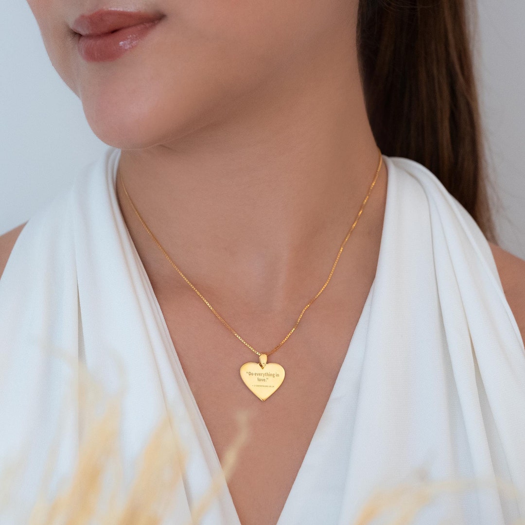 Personalized Drawing Jewelry, Heart Shaped Custom Handwriting Necklace ...