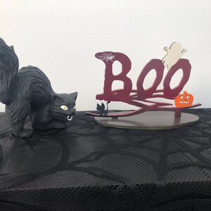 Handcrafted Wooden boo Halloween Table Decor - Etsy
