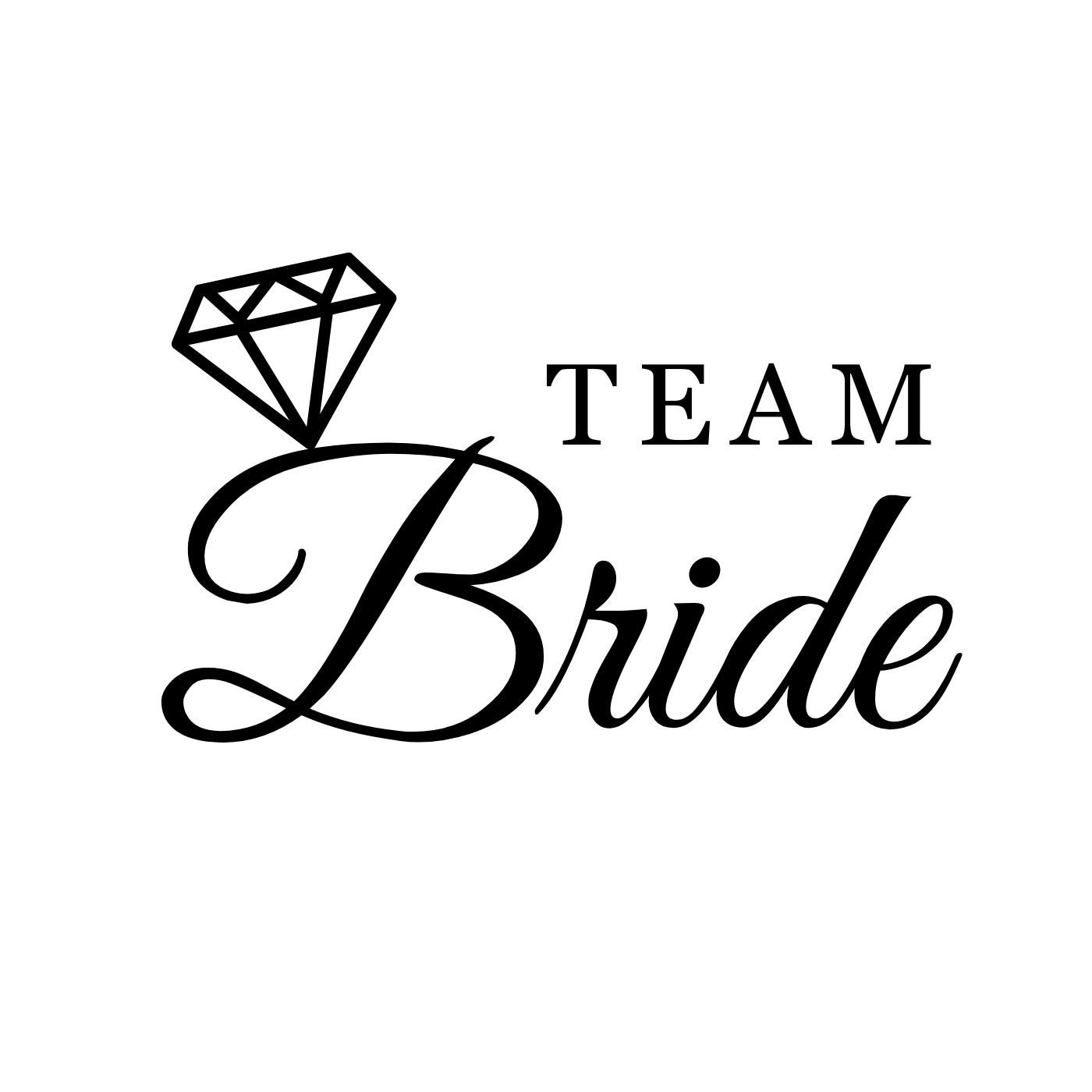 Team Bride & Team Groom Logos | Minimalist Design Canva Template ...