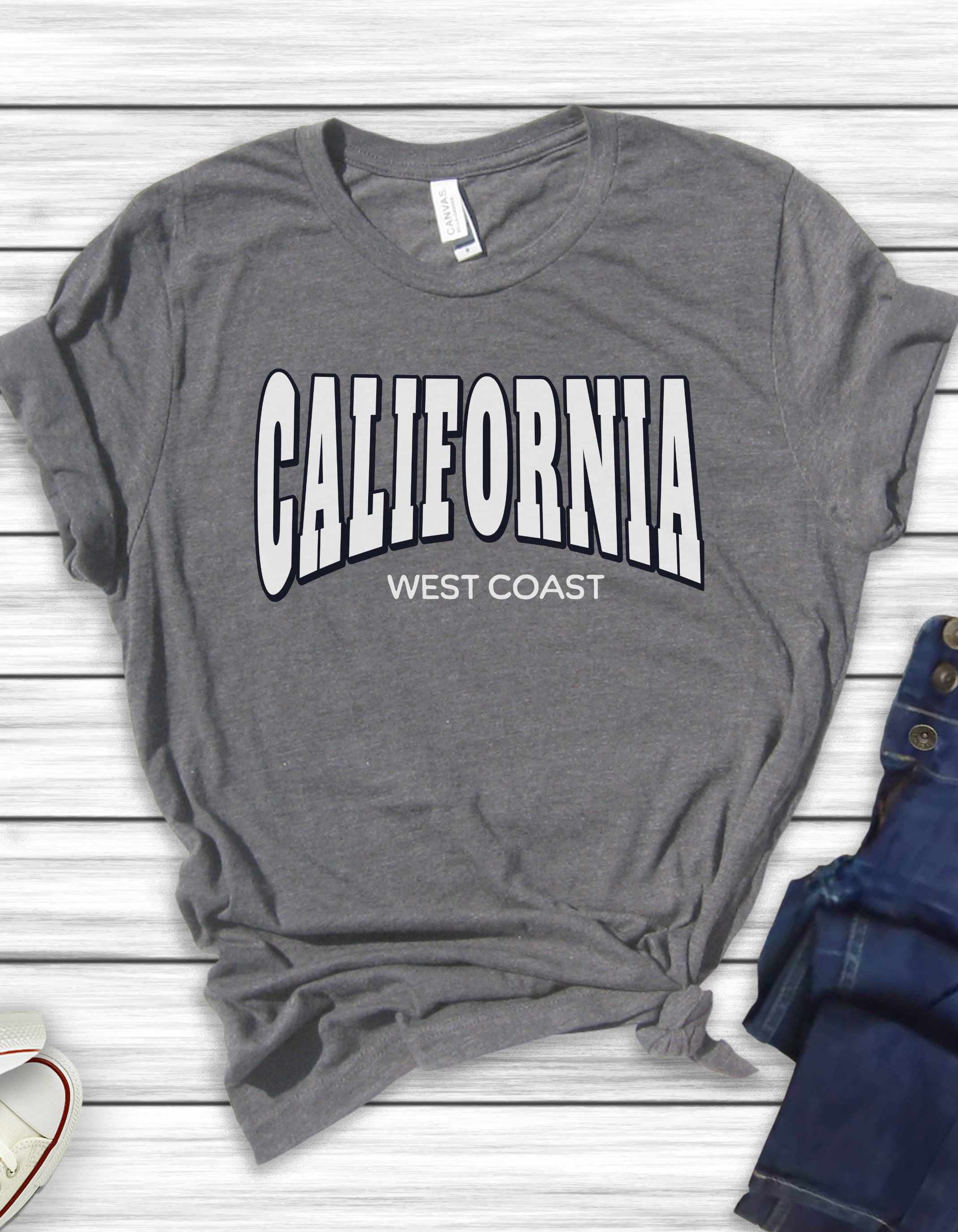 California Unisex Tshirt West Coast Shirt Surf Tshirt Golden State Tee ...