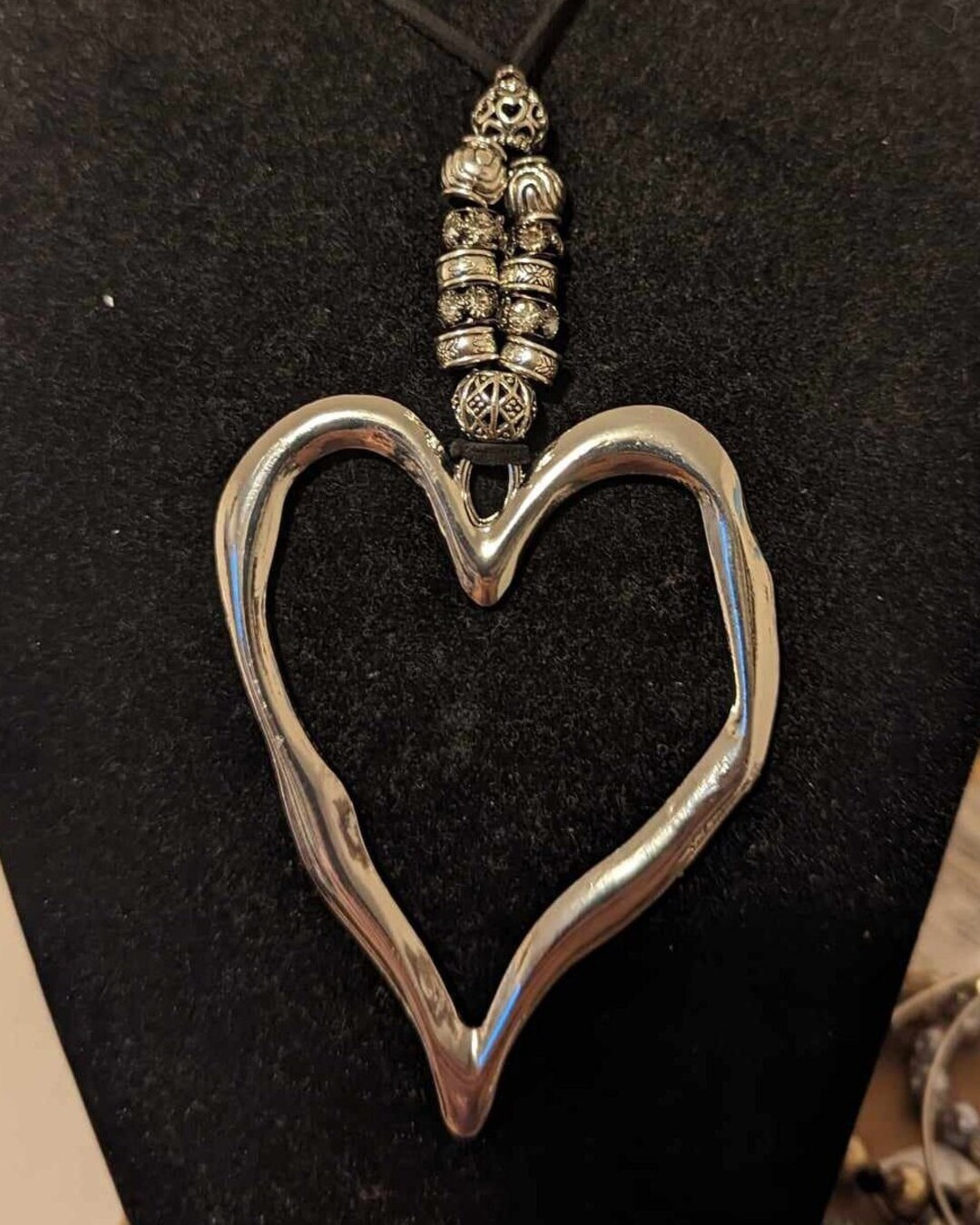 Beautiful Heart Necklace, Dainty Pendant, Love Jewelry, Valentine's Day ...