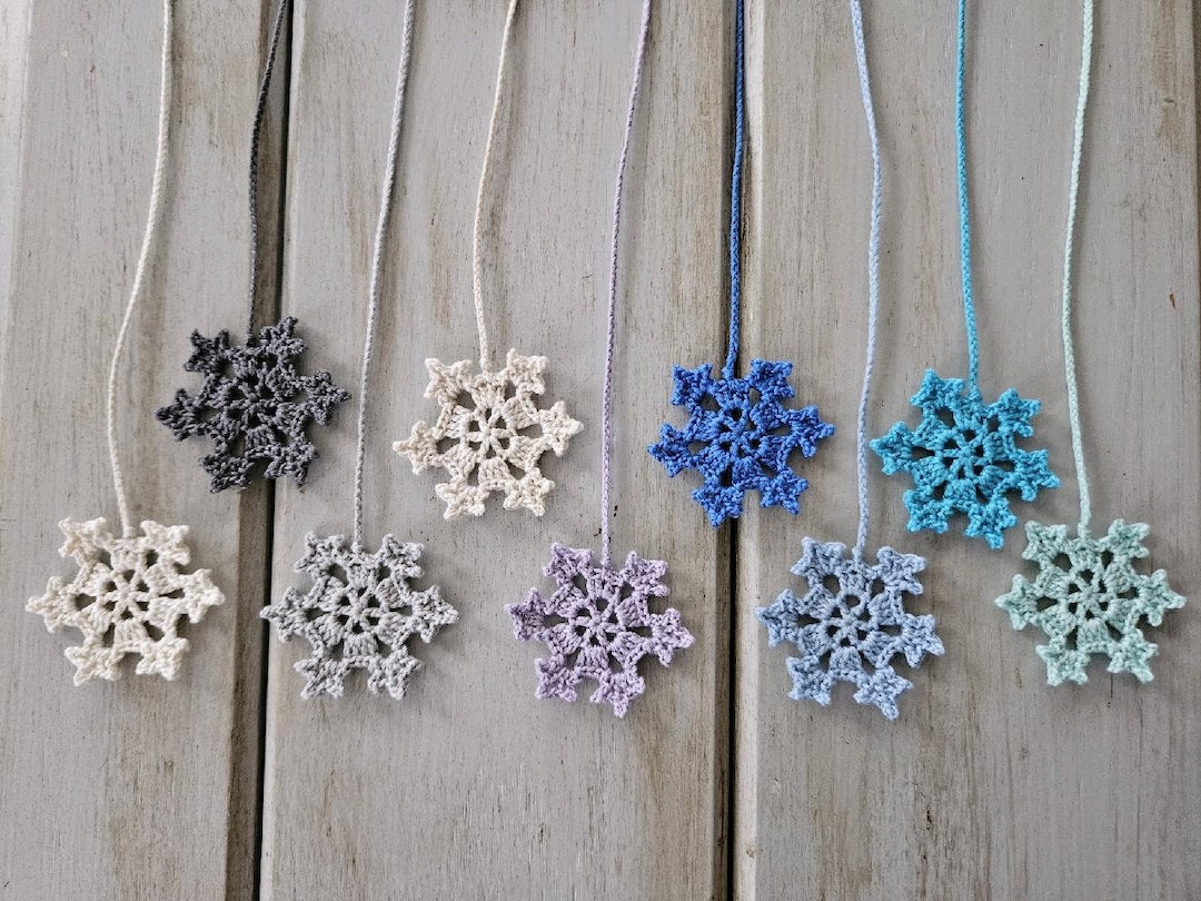 Snowflake Crochet Bookmark - Etsy