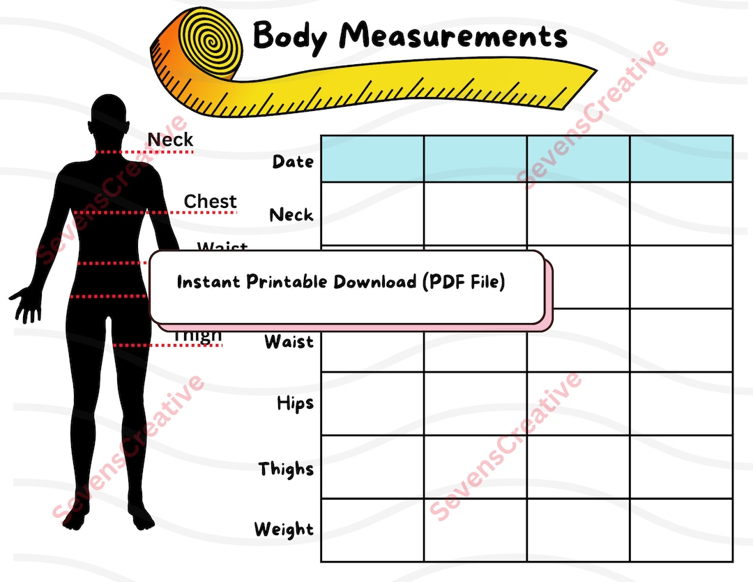 Body Measurement Tracker - Etsy