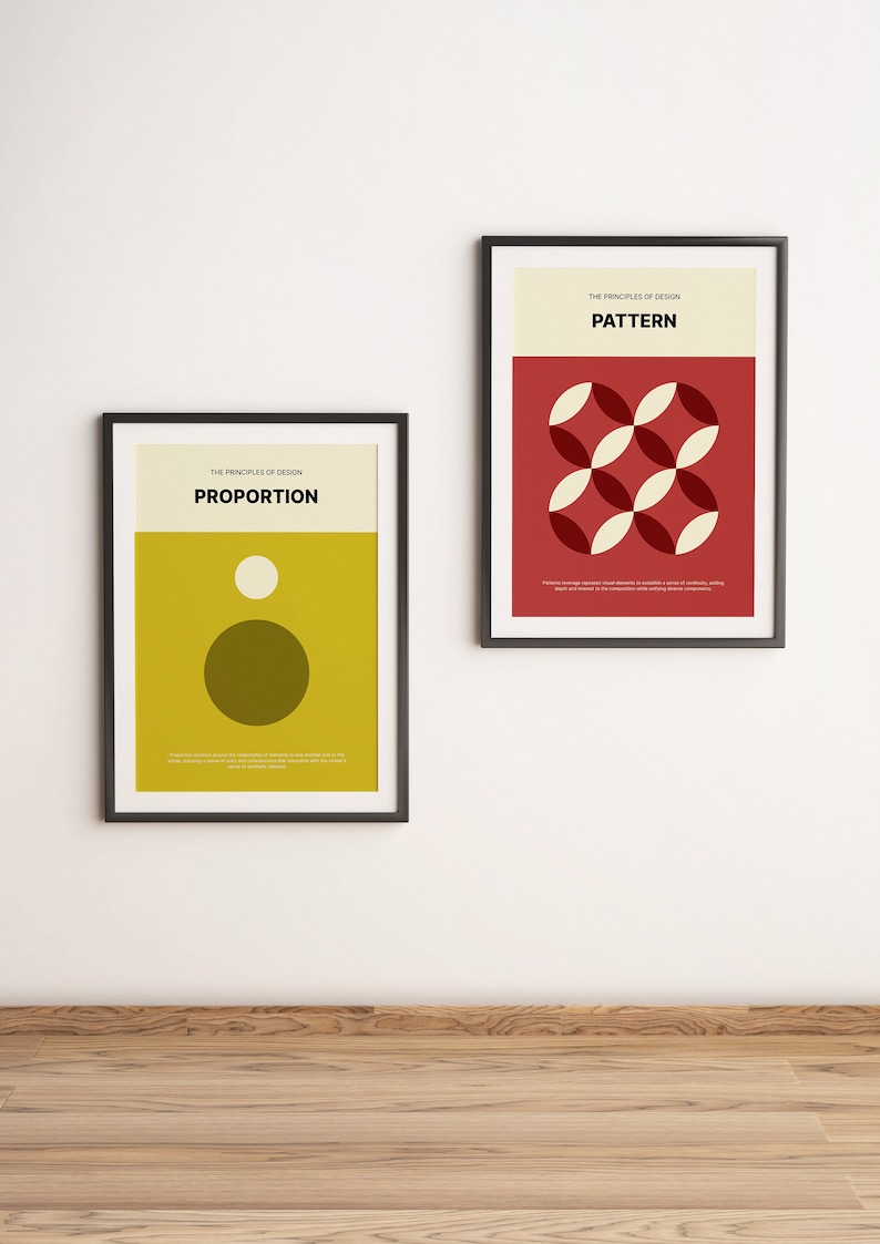 12 Design Principles Poster Bundle - Home Office School Decor ...