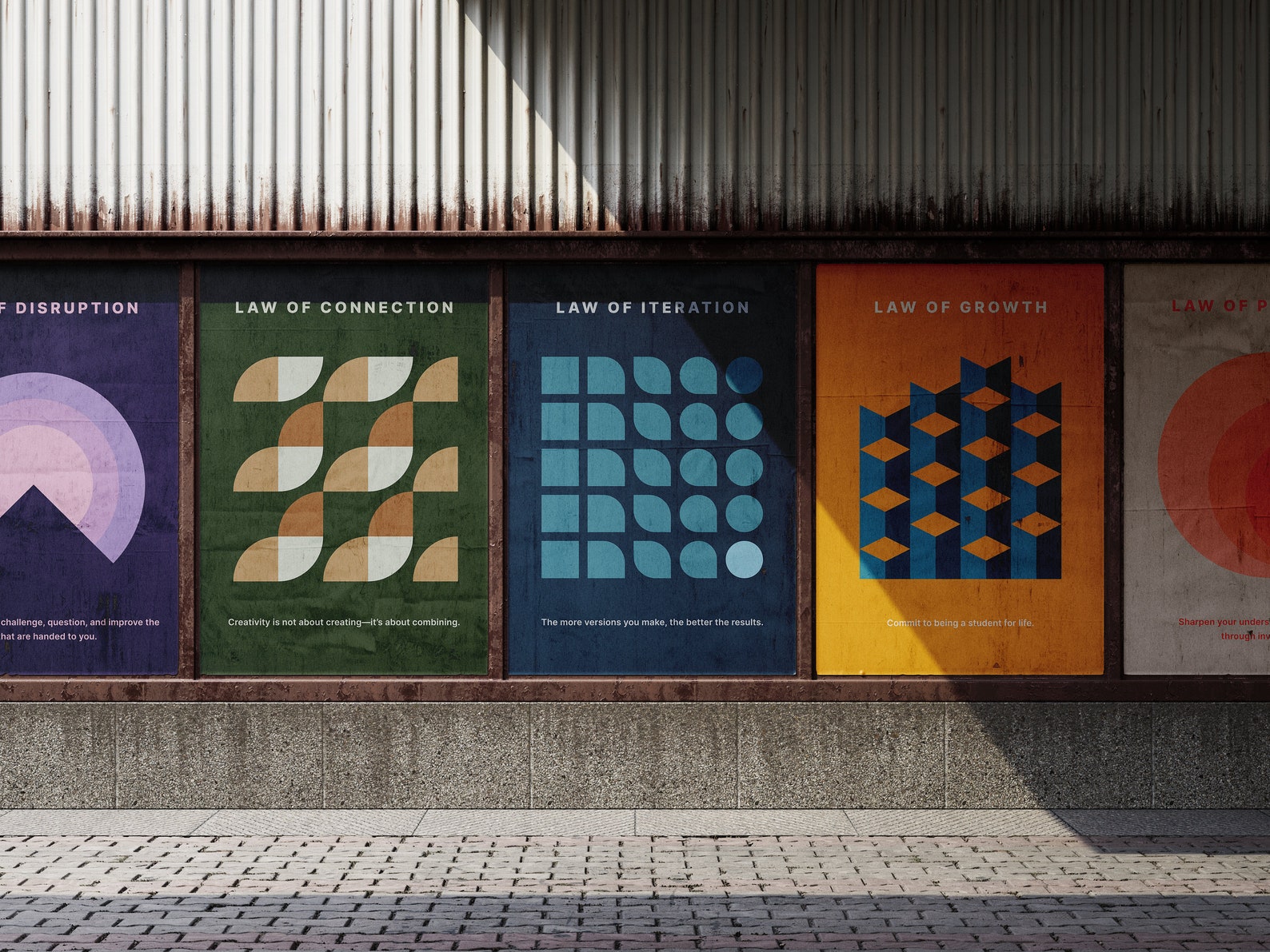 10 Law of Creativity Quote Poster Bundle - Minimalistic Wall Art ...