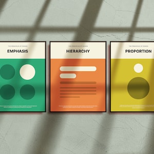 12 Design Principles Poster Bundle - Home Office School Decor ...