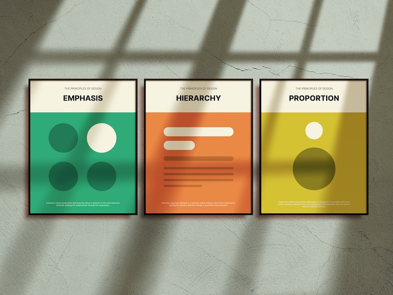 12 Design Principles Poster Bundle - Home Office School Decor ...