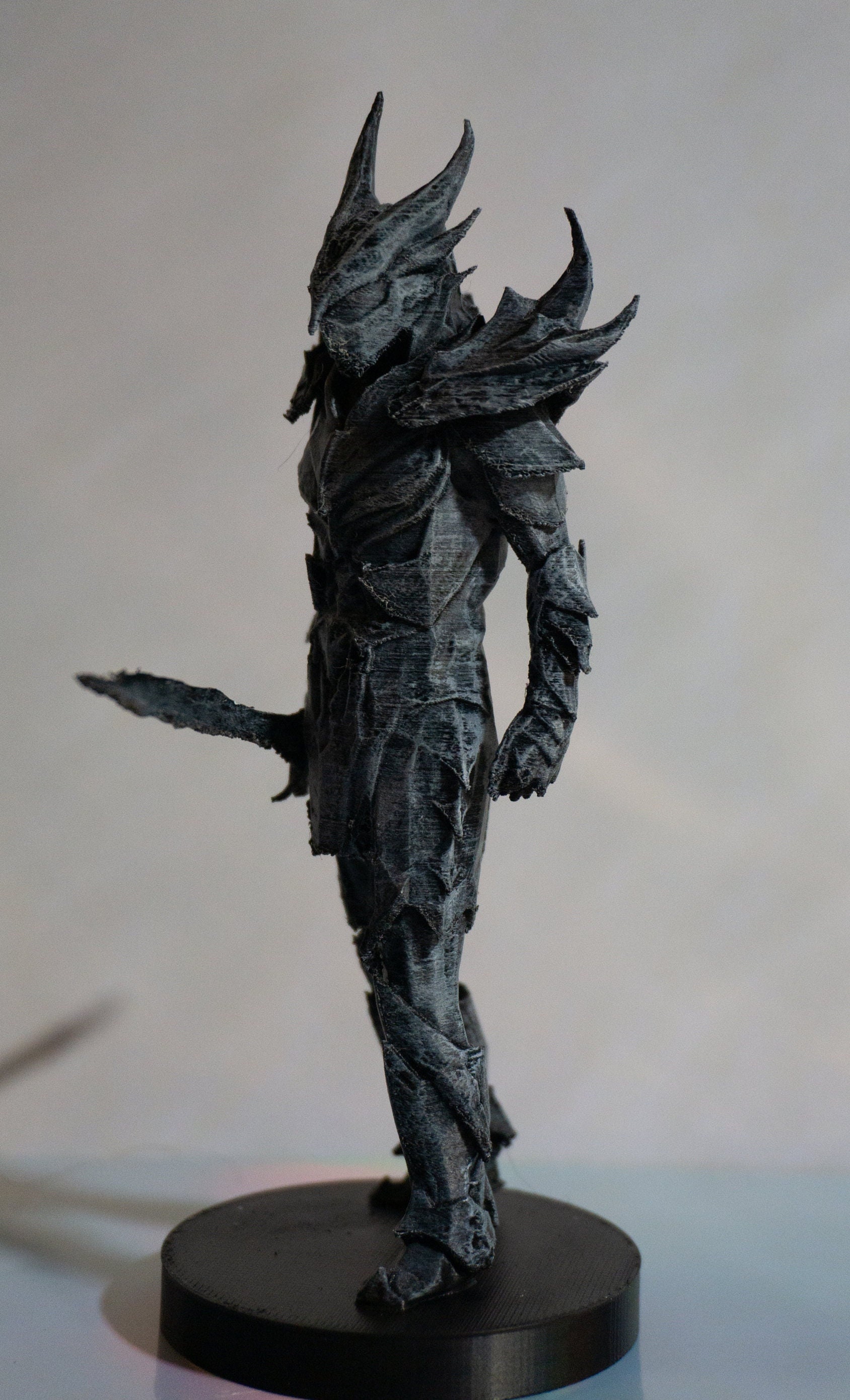 Daedric Warrior Figurine Art Mini Figure Etsy UK