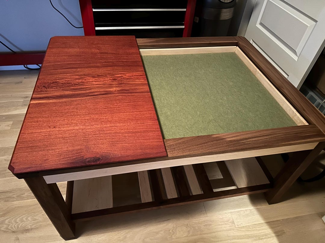 Luxury Cherry, Oak, and Walnut Board Game Table | Wooden Board Gaming ...