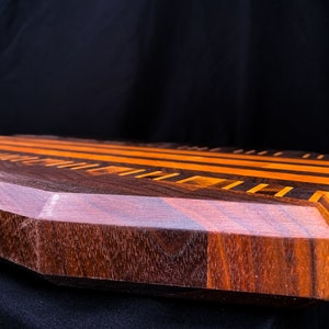 Luxury End Grain Cherry and Walnut Octagon Cutting Board | Elegant End ...