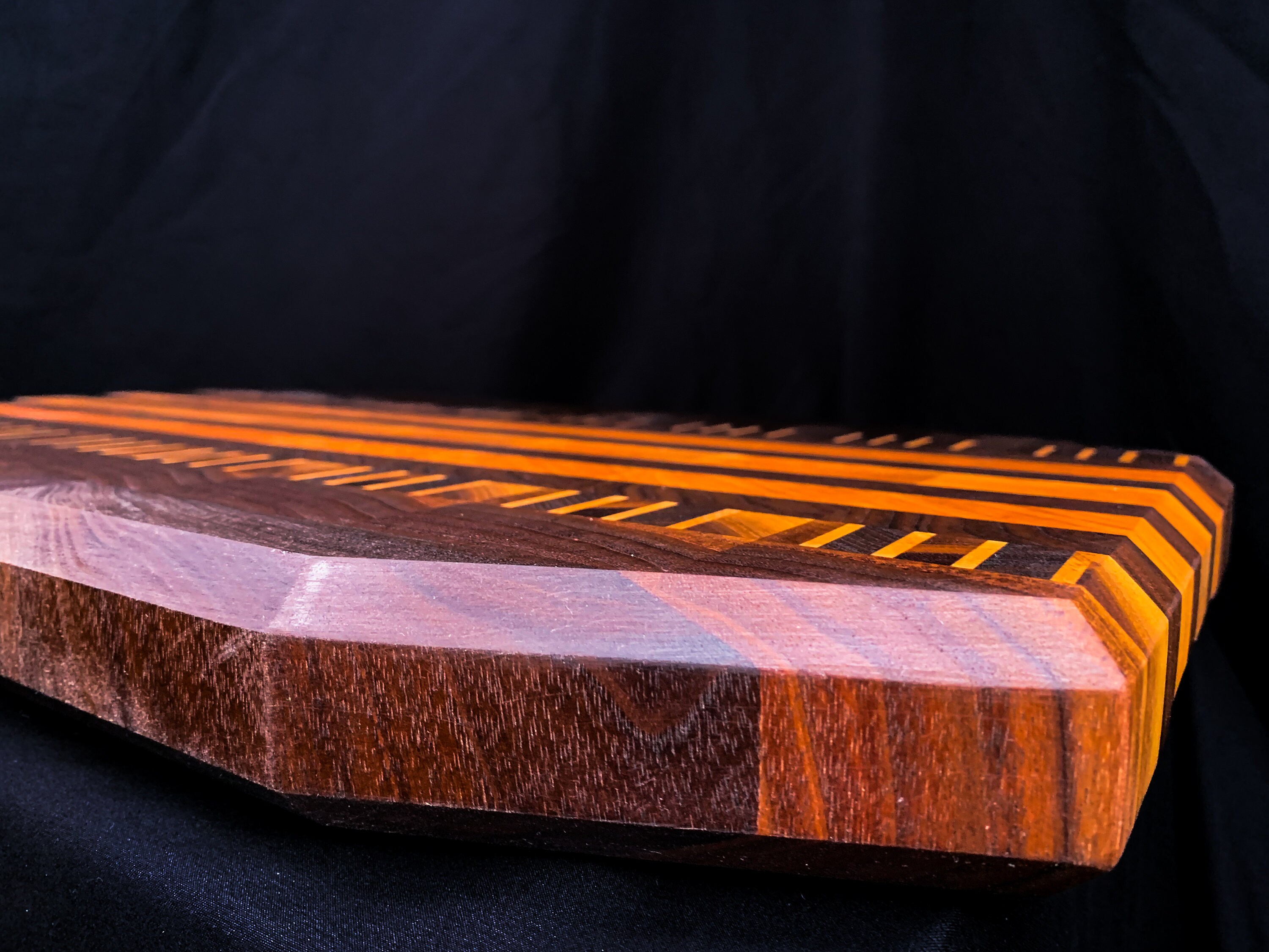 Luxury End Grain Cherry and Walnut Octagon Cutting Board | Elegant End ...