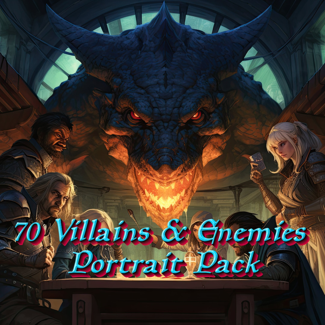 Collection of 70 Fantasy RPG Villains & Enemies Portraits,dungeons and ...