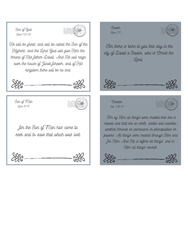 Names of Jesus Paper Chain: Lent Countdown, Homeschool (PDF Download ...