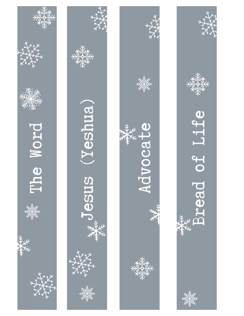 25 Names of Jesus Paper Chain PDF Download - Etsy