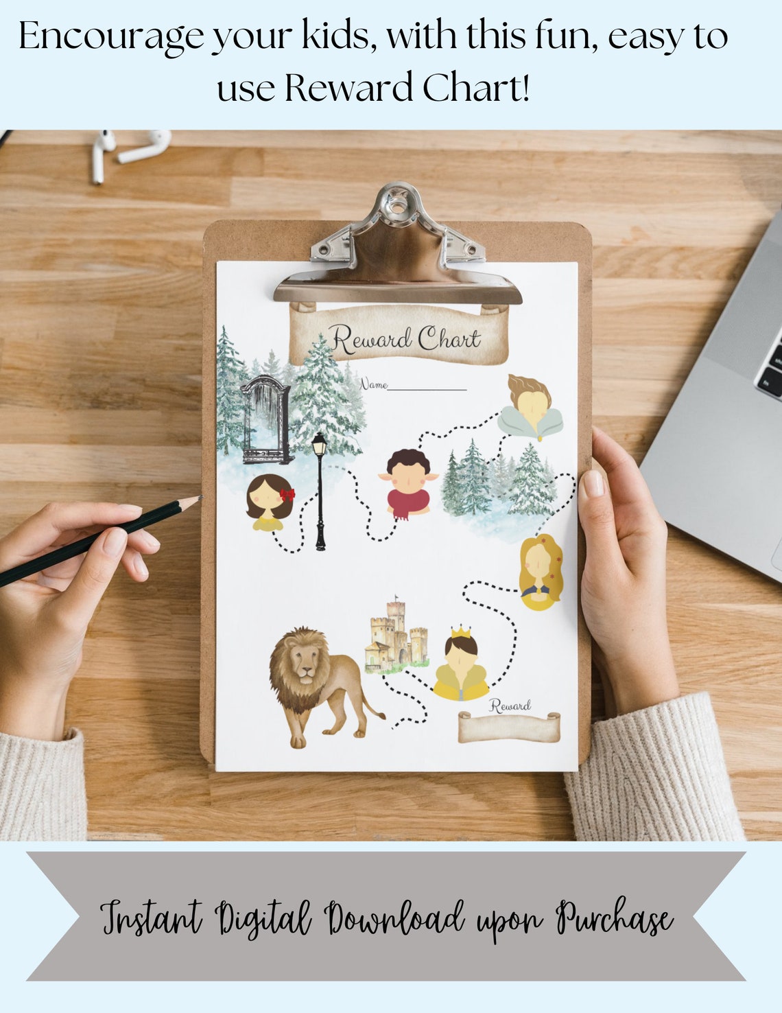 Narnia Themed Reward Chart Digital Download, the Lion the Witch and the ...