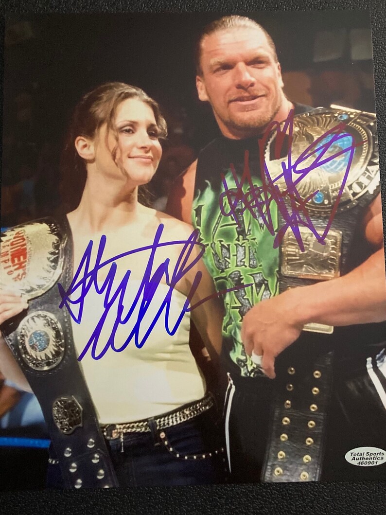 Stephanie Mcmahon Triple H Signed WWE 8x10 Photo COA & Hologram - Etsy
