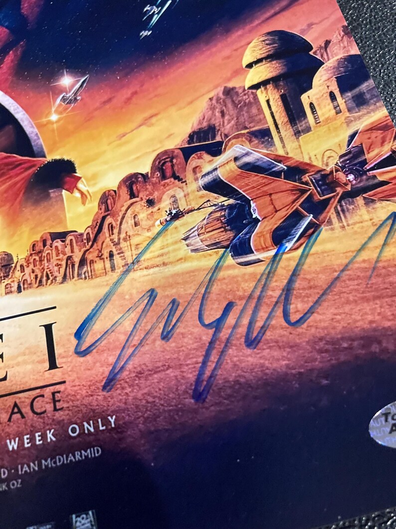 Natalie Portman Ewan Mcgregor Signed Star Wars Phantom Menace COA ...