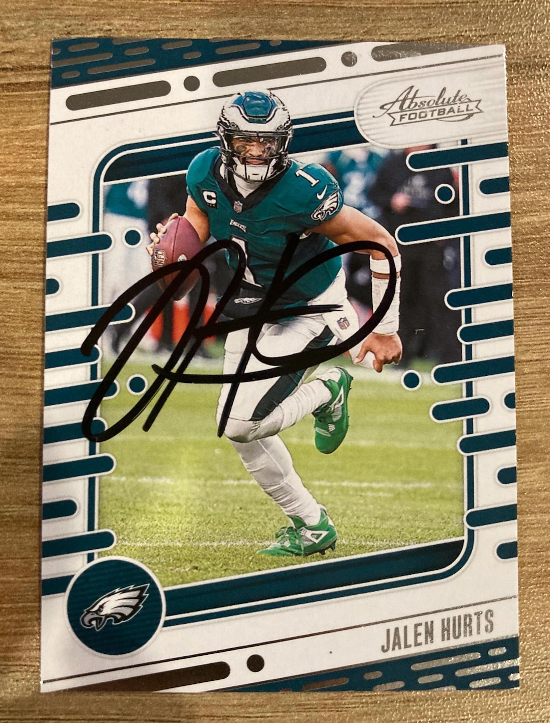 Jalen Hurts Philadelphia Eagles Signed NFL Trading Card COA & Hologram ...