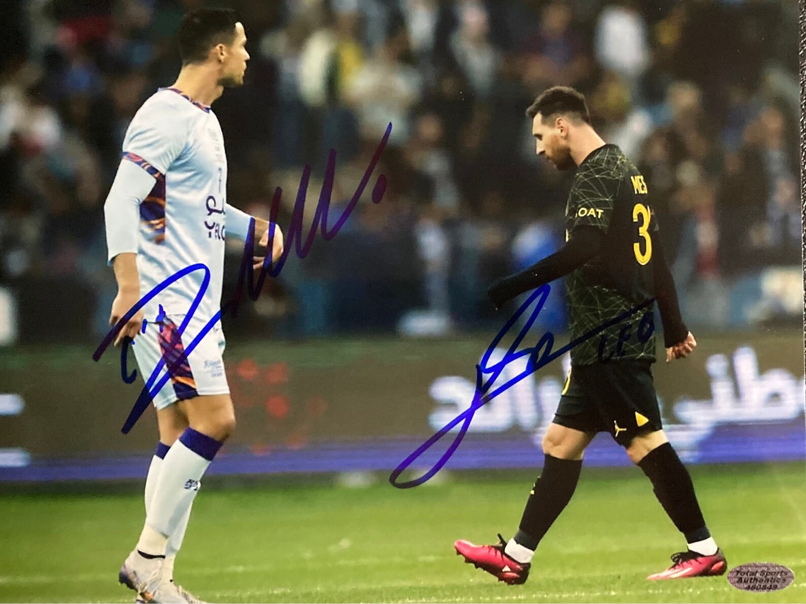 Cristiano Ronaldo Vs Lionel Messi Signed 8x10 Soccer Photo COA ...
