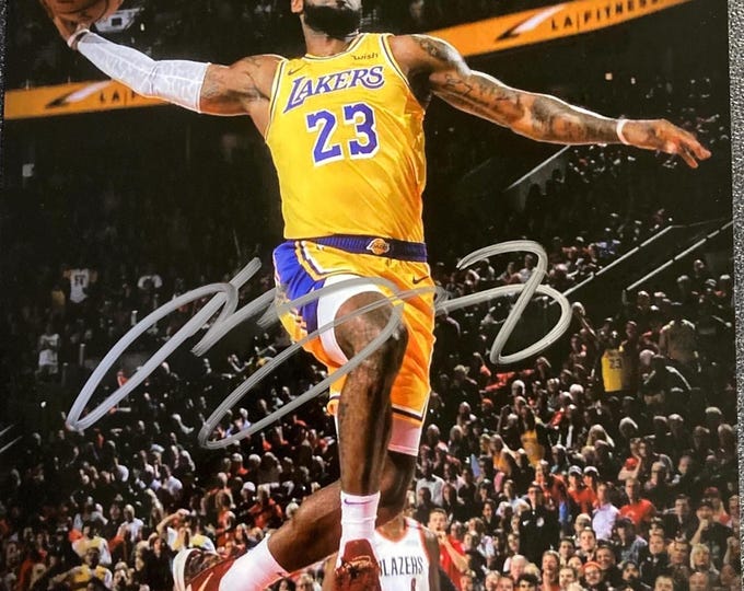 Lebron James Los Angeles Lakers Signed NBA 8x10 Photo COA & Hologram - Etsy