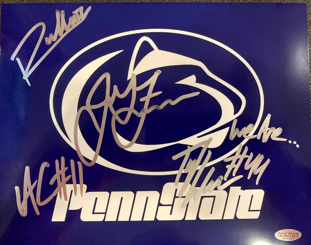 Jay Franklin Drew Allar Abdul Carter Tyler Warner Team Signed Penn ...