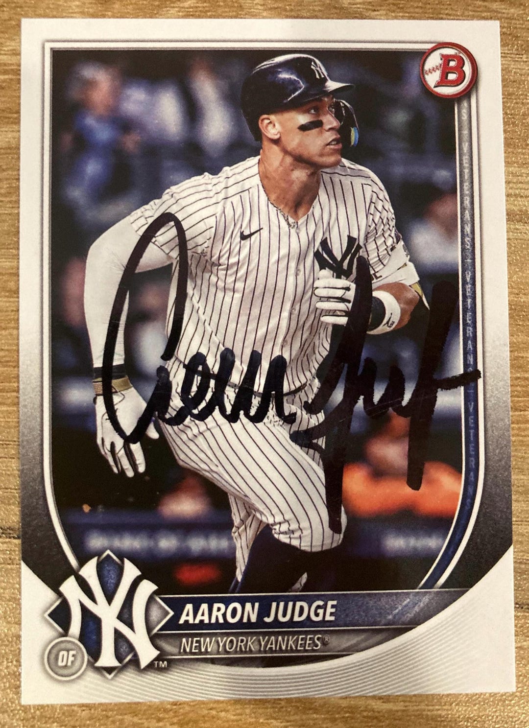 Aaron Judge Signed New York Yankees MLB Trading Card COA & Hologram - Etsy