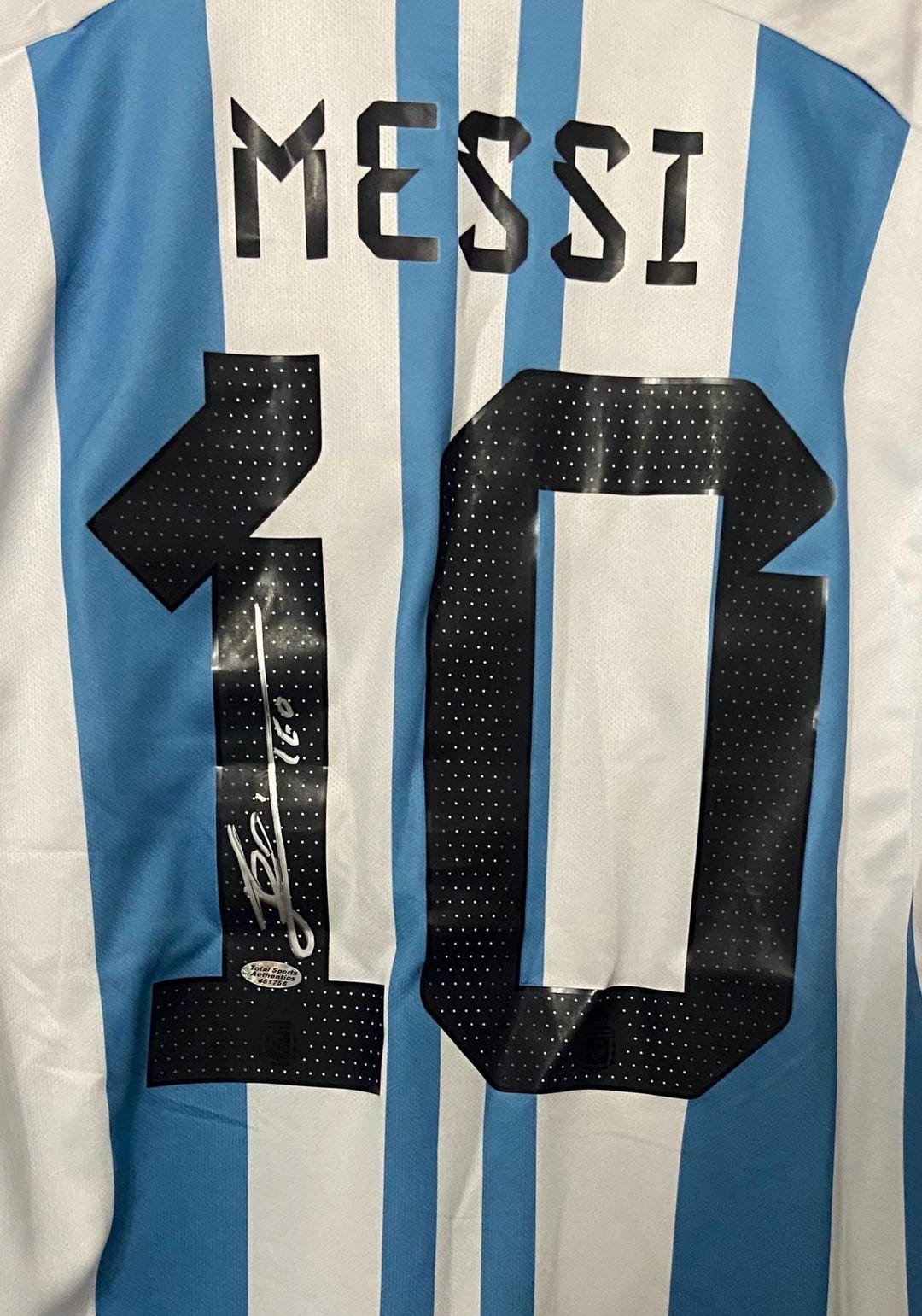 Lionel Messi Signed Soccer Jersey COA & Hologram - Etsy