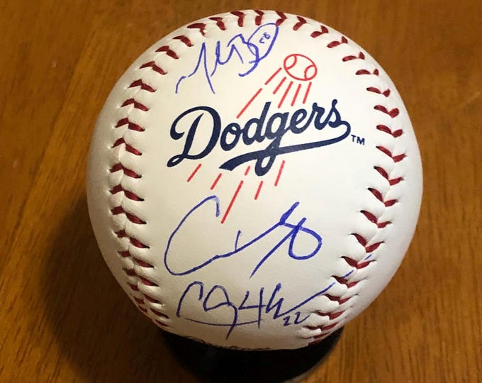 Shohei Ohtani Mookie Betts Clayton Kershaw Signed Los Angeles Dodgers ...