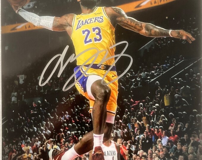 Lebron James Los Angeles Lakers Signed NBA 8x10 Photo COA & Hologram - Etsy