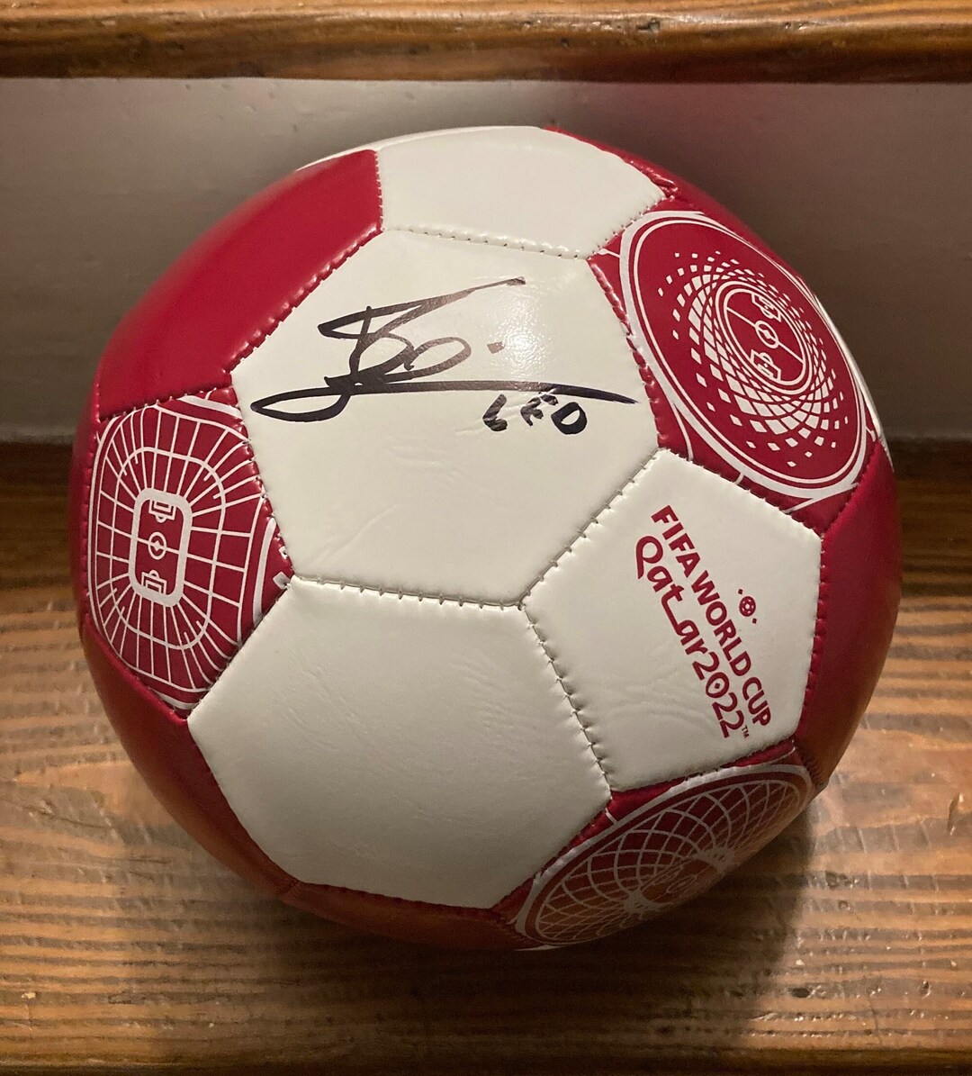 Lionel Messi Signed Argentina National Team FIFA World Cup Soccer Ball ...
