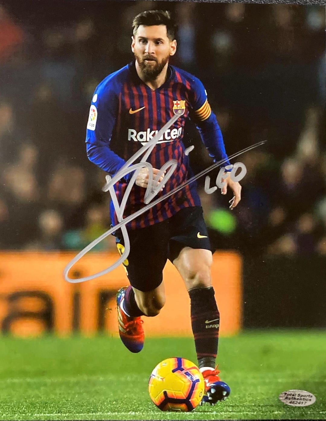 Lionel Messi Signed FC Barcelona 8x10 Photo COA & Hologram - Etsy