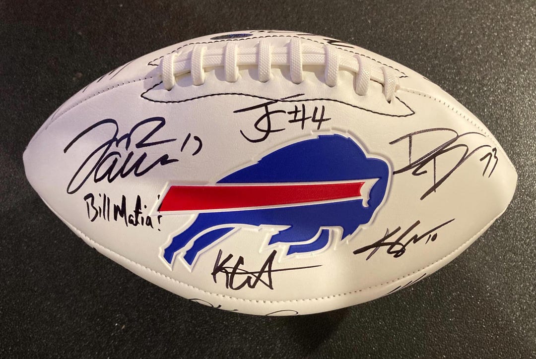 Josh Allen Buffalo Bills Team Signed Football COA Hologram - Etsy