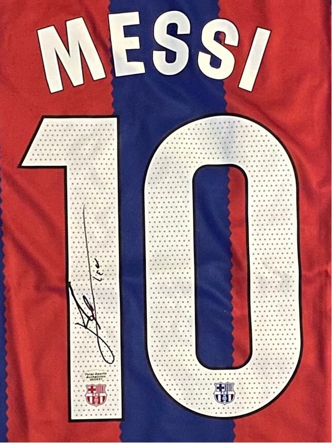 Lionel Messi Signed 10 FC Barcelona Jersey COA & Hologram - Etsy