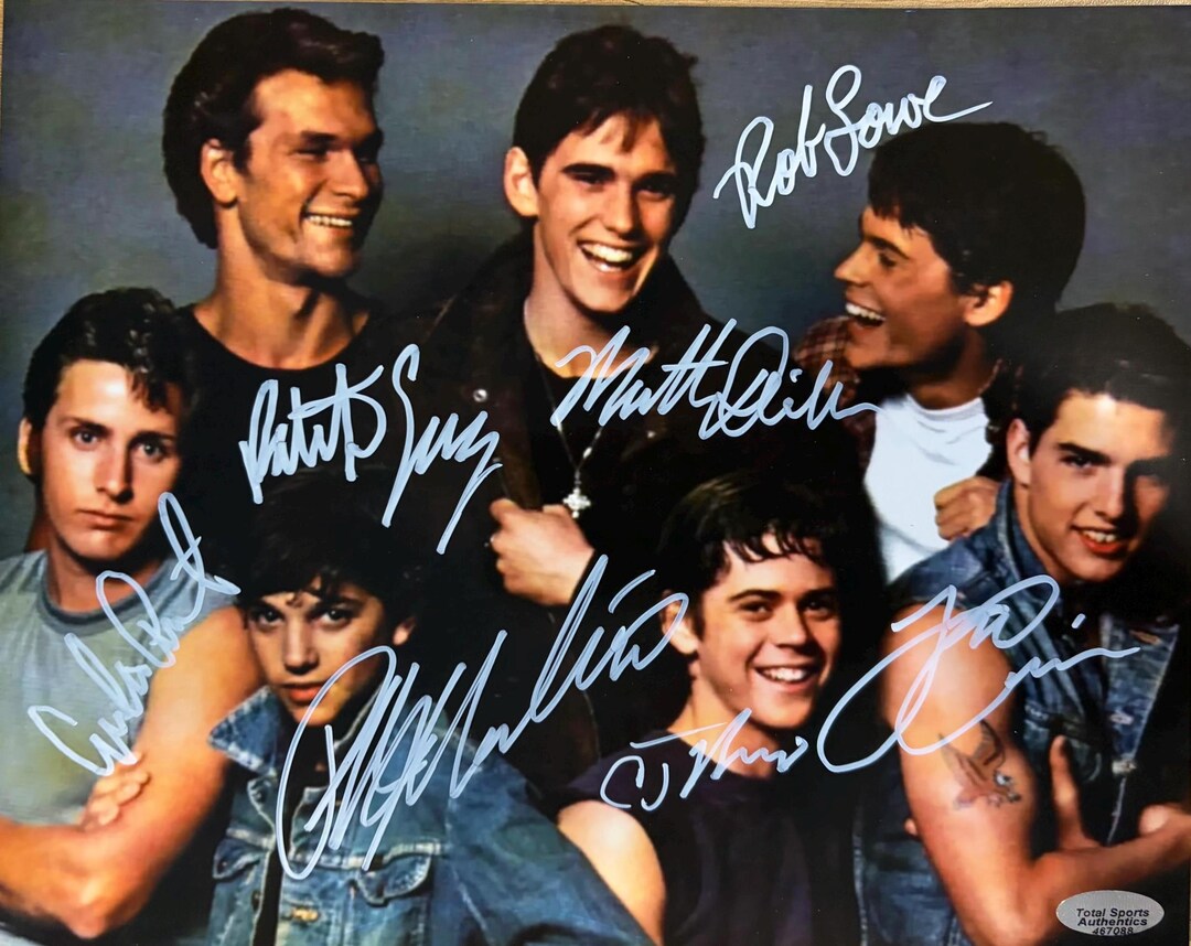 Patrick Swayze Matt Dillion Rob Lowe C. Thomas Howell Ralph Macchio Tom ...