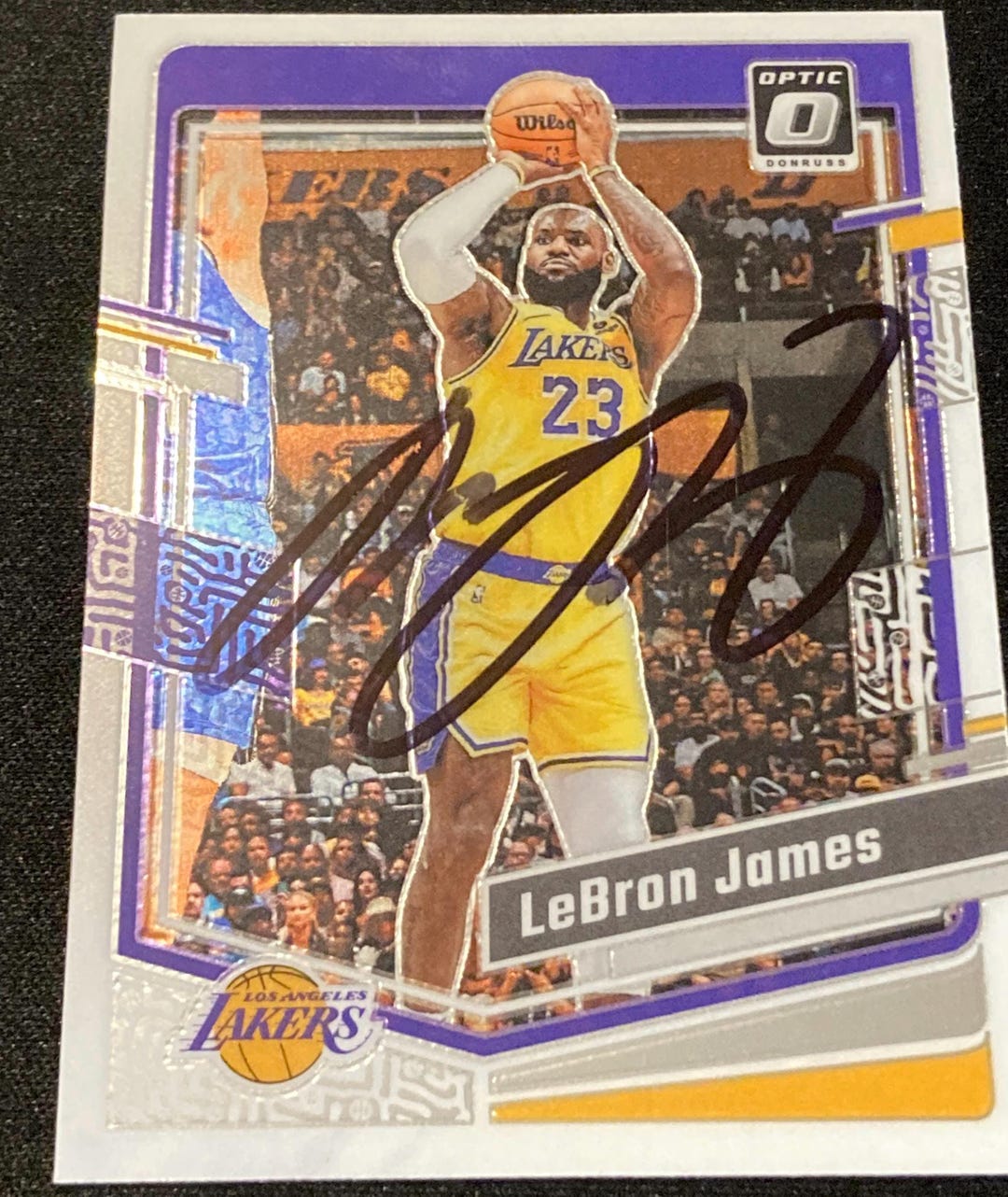 Lebron James Los Angeles Lakers Signed NBA Trading Card COA & Hologram ...