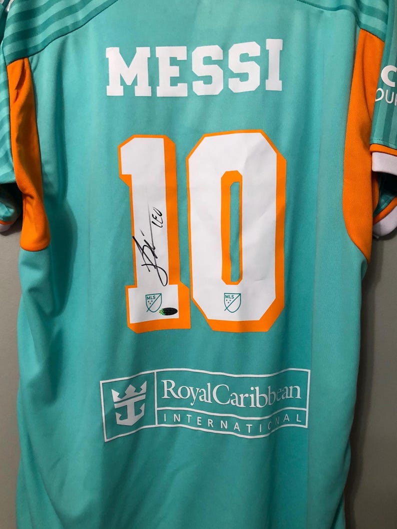 Lionel Messi Signed Soccer Jersey COA & Hologram - Etsy