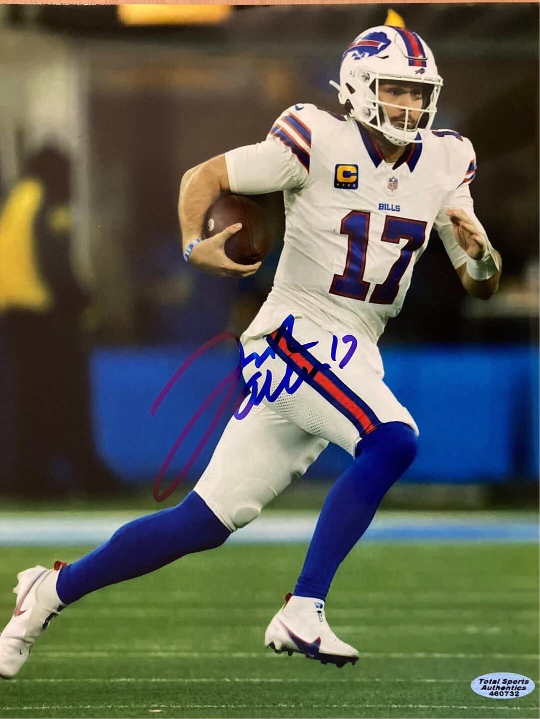 Josh Allen Signed Buffalo Bills Home 8x10 Photo COA & Hologram - Etsy