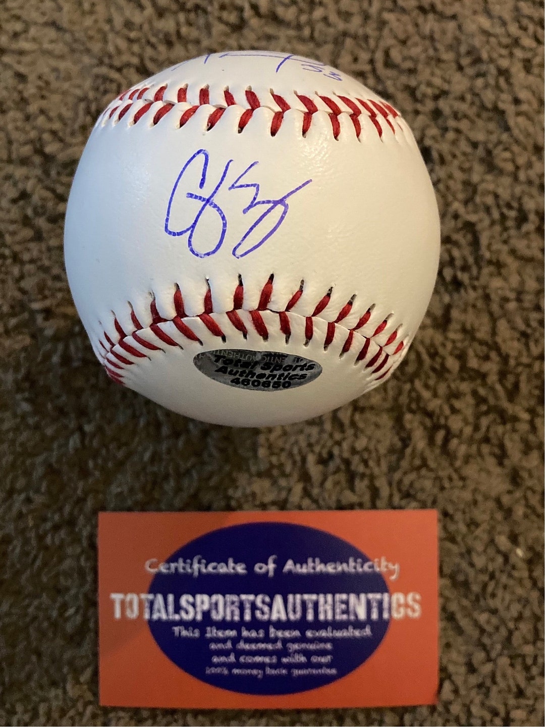 Corey Seager Adolis Garcia Signed Texas Rangers World Series Champions ...