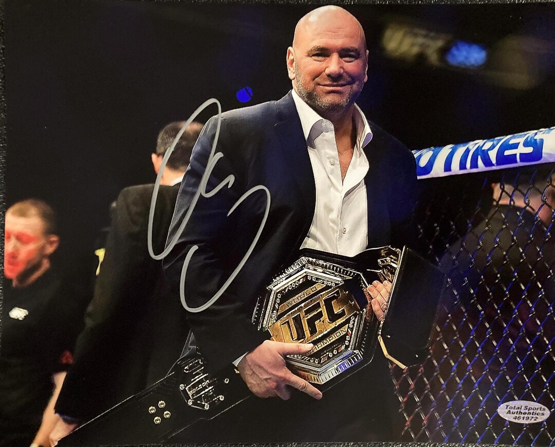 Dana White Signed UFC Owner 8x10 Photo COA & Hologram - Etsy