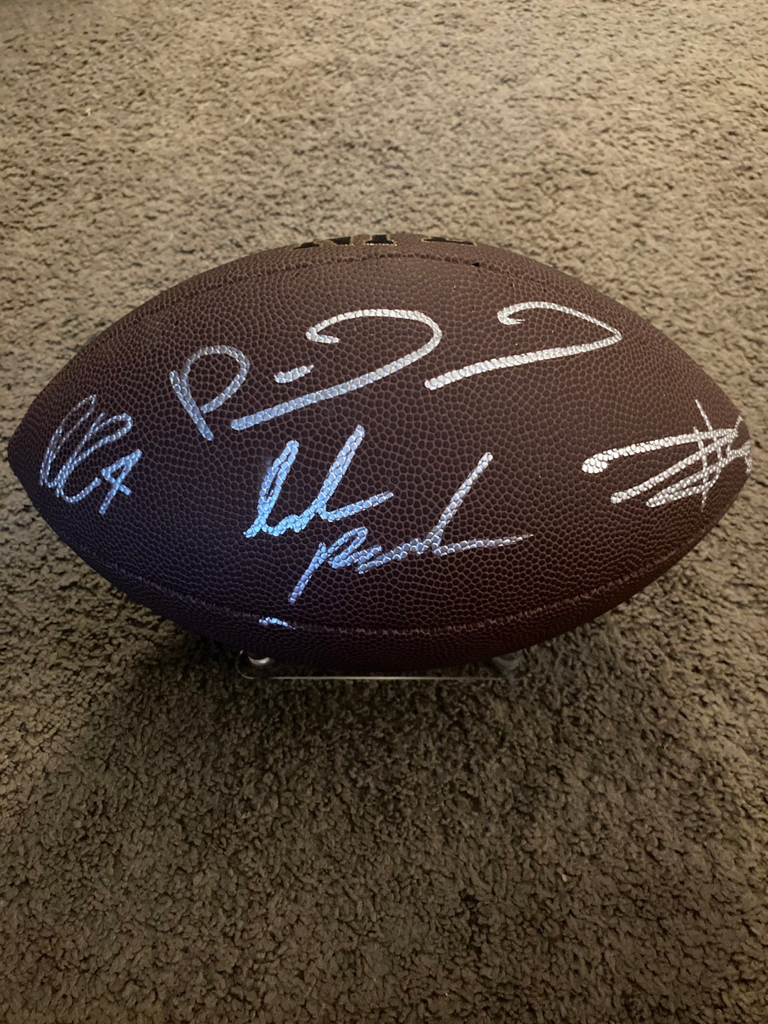Patrick Mahomes Kansas City Chiefs Team Signed Football COA Hologram - Etsy