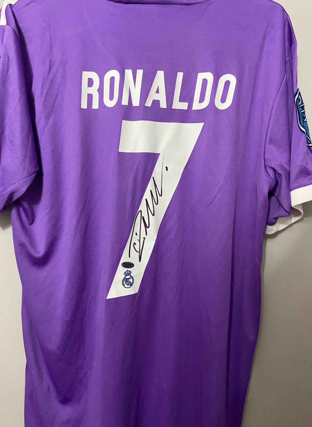 Cristiano Ronaldo Signed 7 Jersey COA & Hologram - Etsy