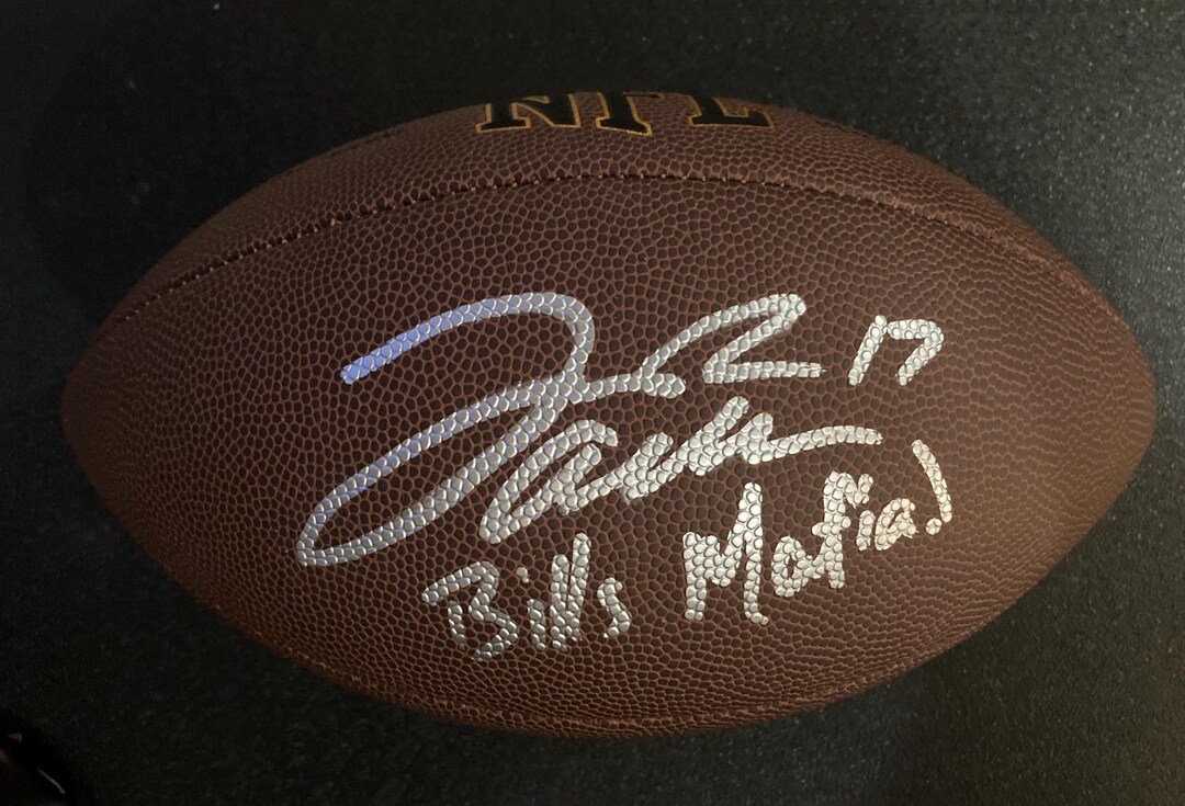 Josh Allen Signed Football Buffalo Bills COA & Hologram - Etsy