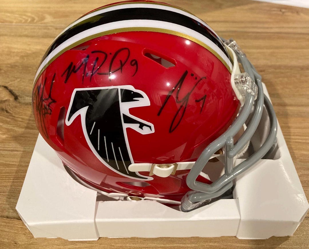 Bijan Robinson Michael Penix Jr & Drake London Signed Atlanta Falcons ...