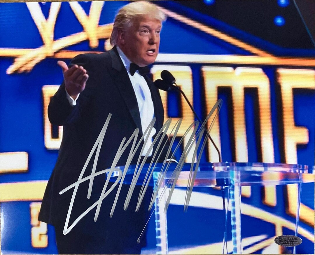 Donald Trump 45th 47th President Signed 8x10 Photo COA & Hologram - Etsy