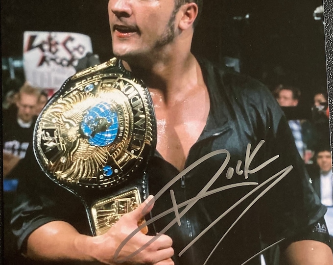 Dwayne the Rock Johnson Signed WWE 8x10 Photo COA & Hologram - Etsy