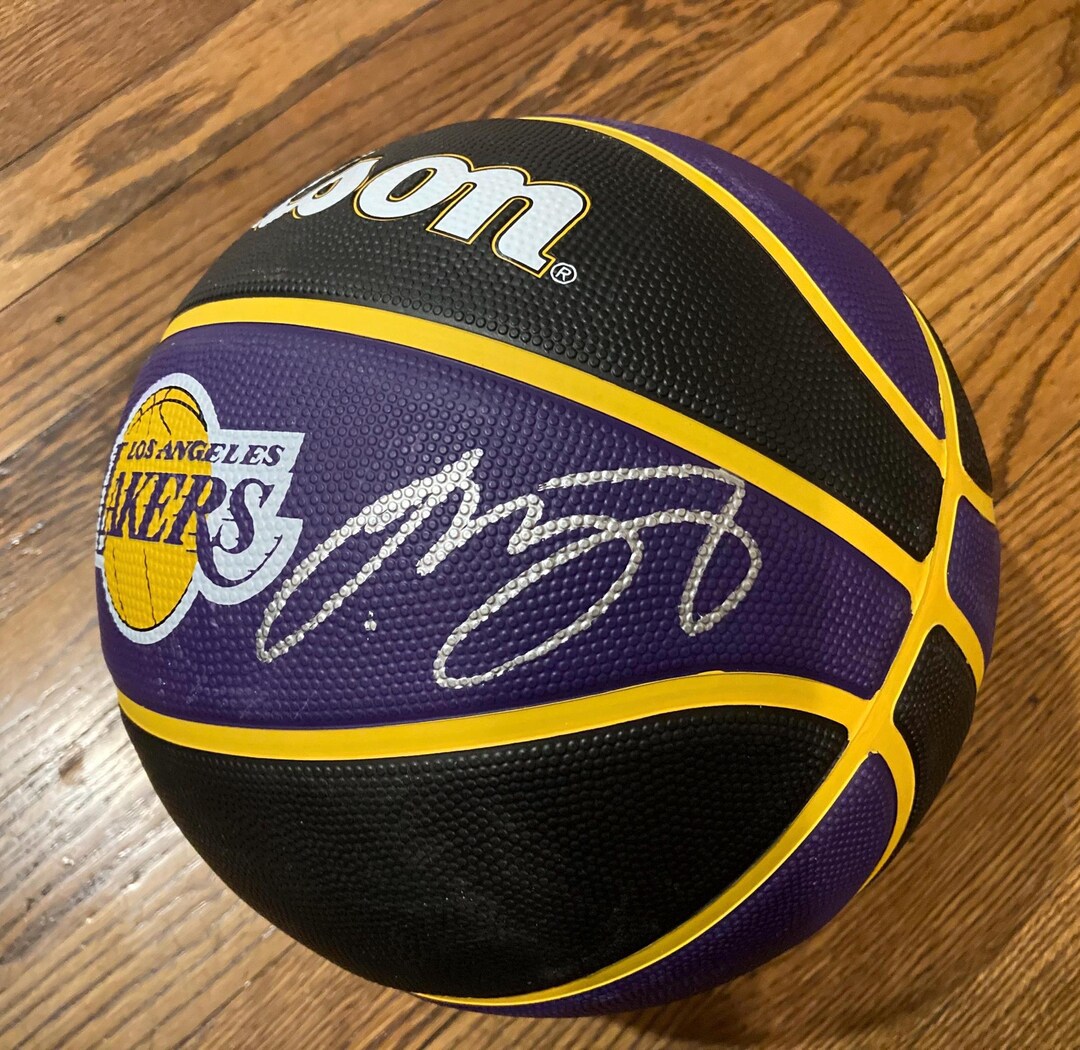Lebron James Los Angeles Lakers Signed NBA Wilson Logo Basketball COA ...