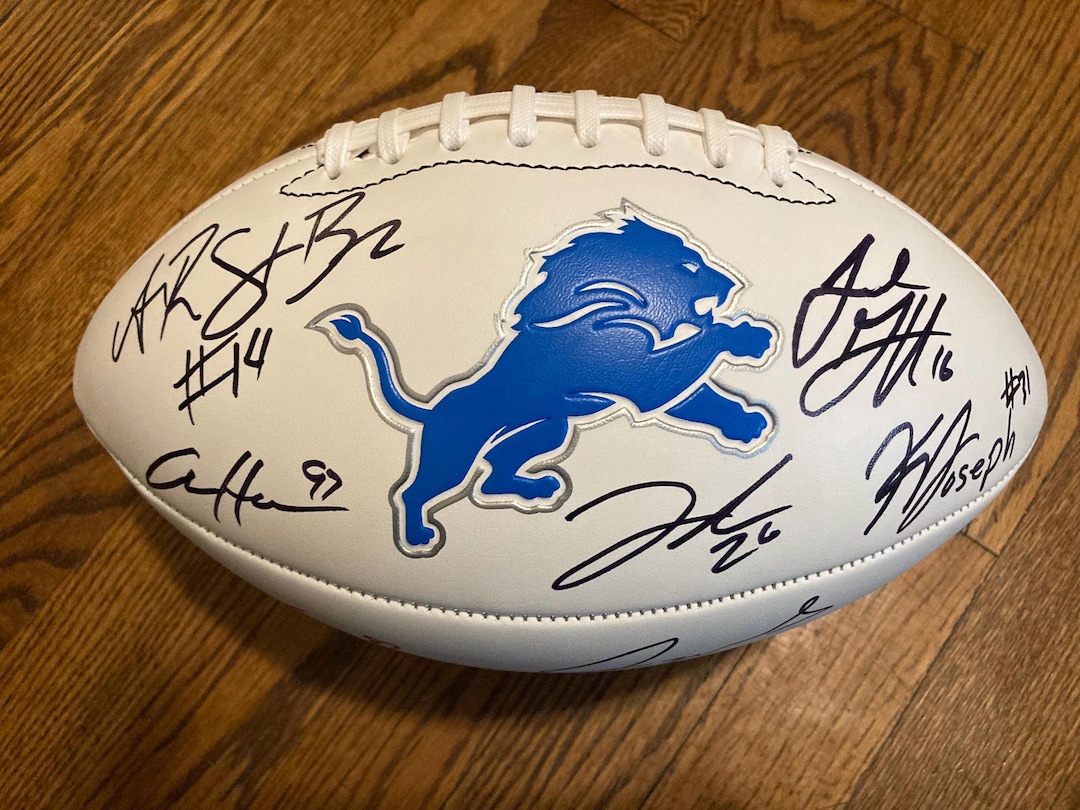 Jared Goff Detroit Lions Team Signed Football COA Hologram - Etsy