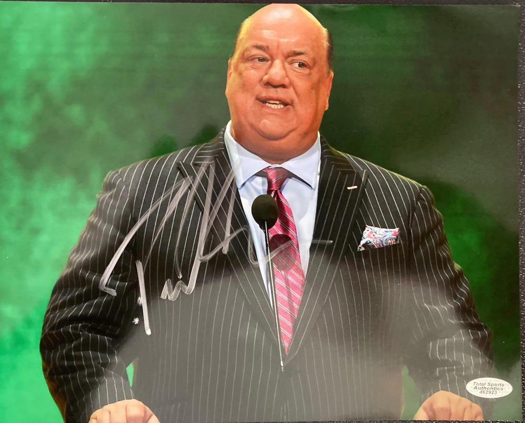 Paul Heyman the Wiseman Signed WWE 8x10 Photo COA & Hologram - Etsy