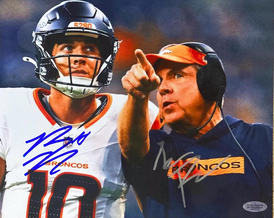 Bo Nix Denver Broncos Signed 8x10 Photo COA & Hologram - Etsy