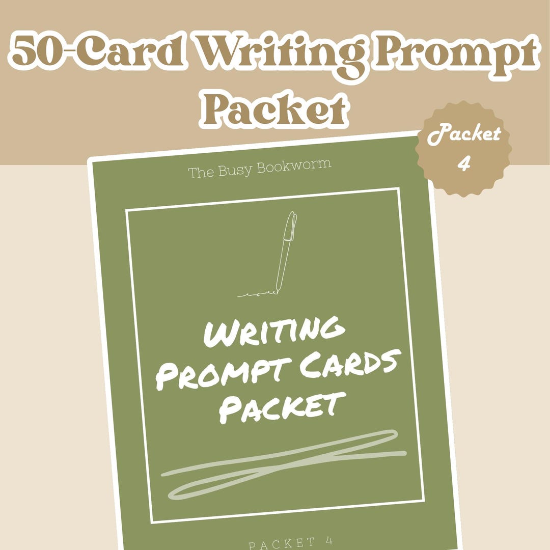 50-card Writing Prompt Packet (packet 4); Creative Writing Exercises ...